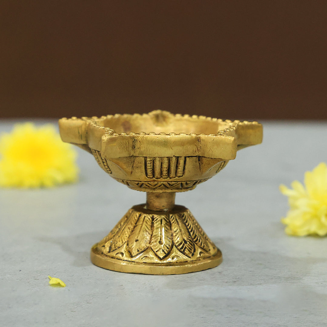 2.5" Brass Star Shape Deepam – Symbol of Guidance and Light – Sripuram ...