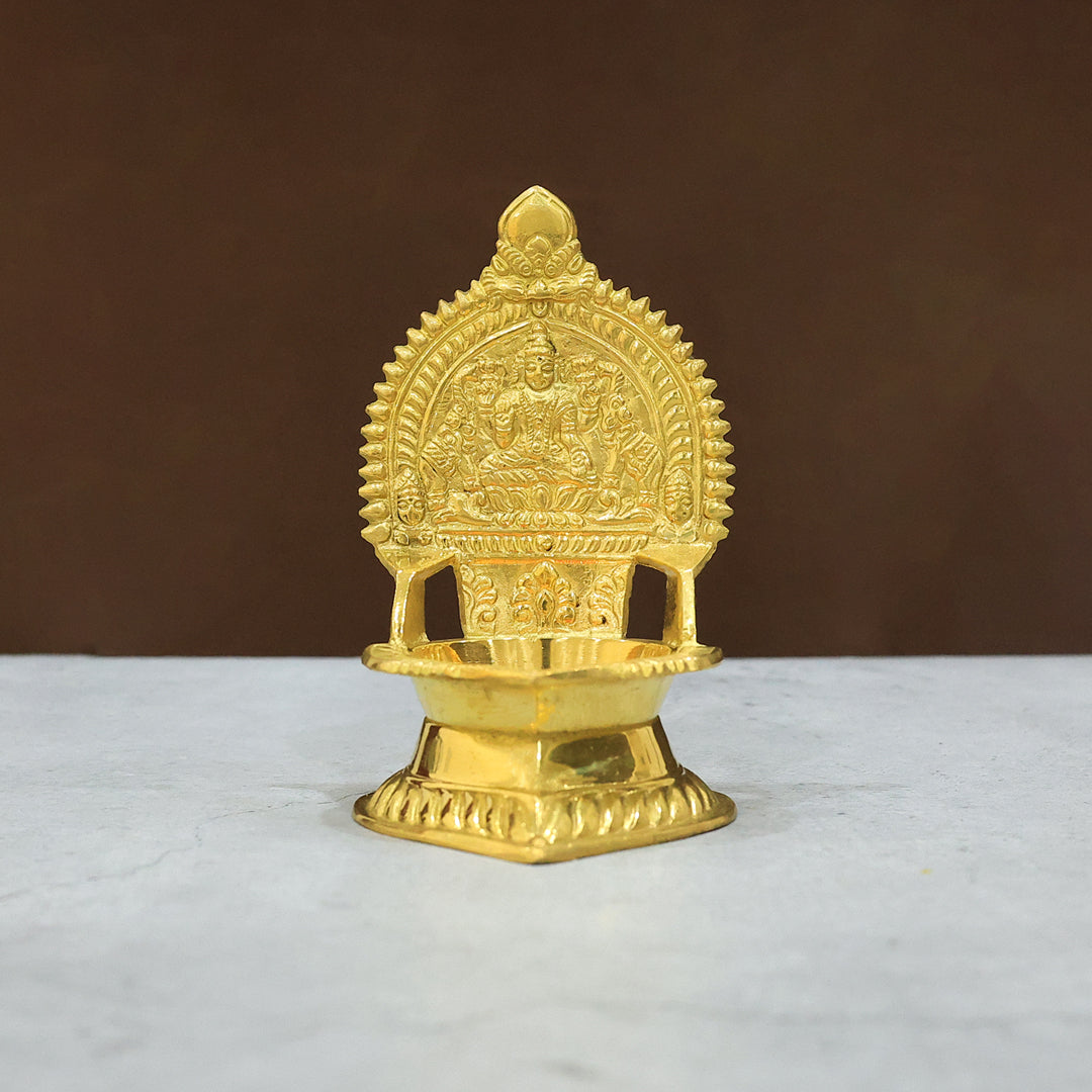 Brass Kamakshi Deepam – Sripuram Store