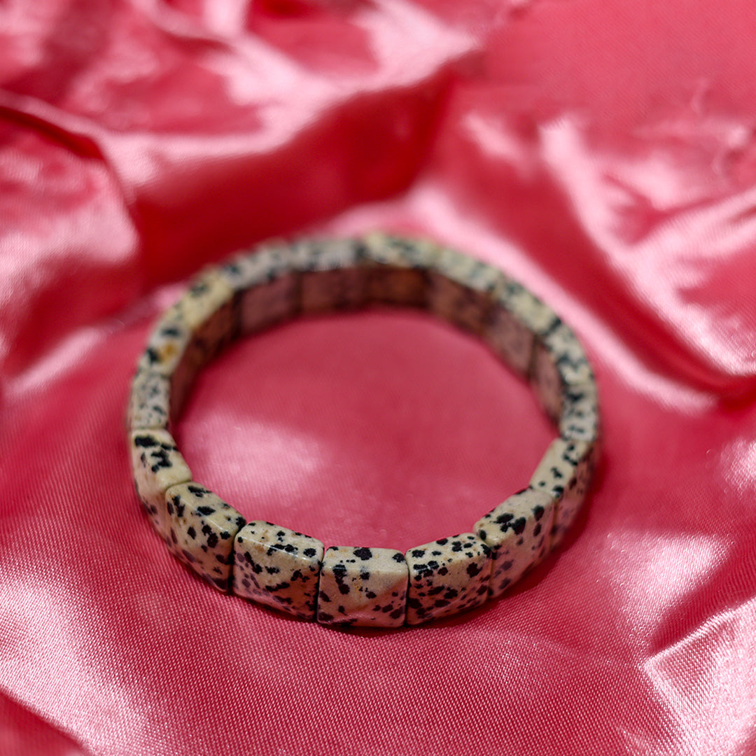 Dalmatian Jasper Bracelet | Joy & Protection – Sripuram Store