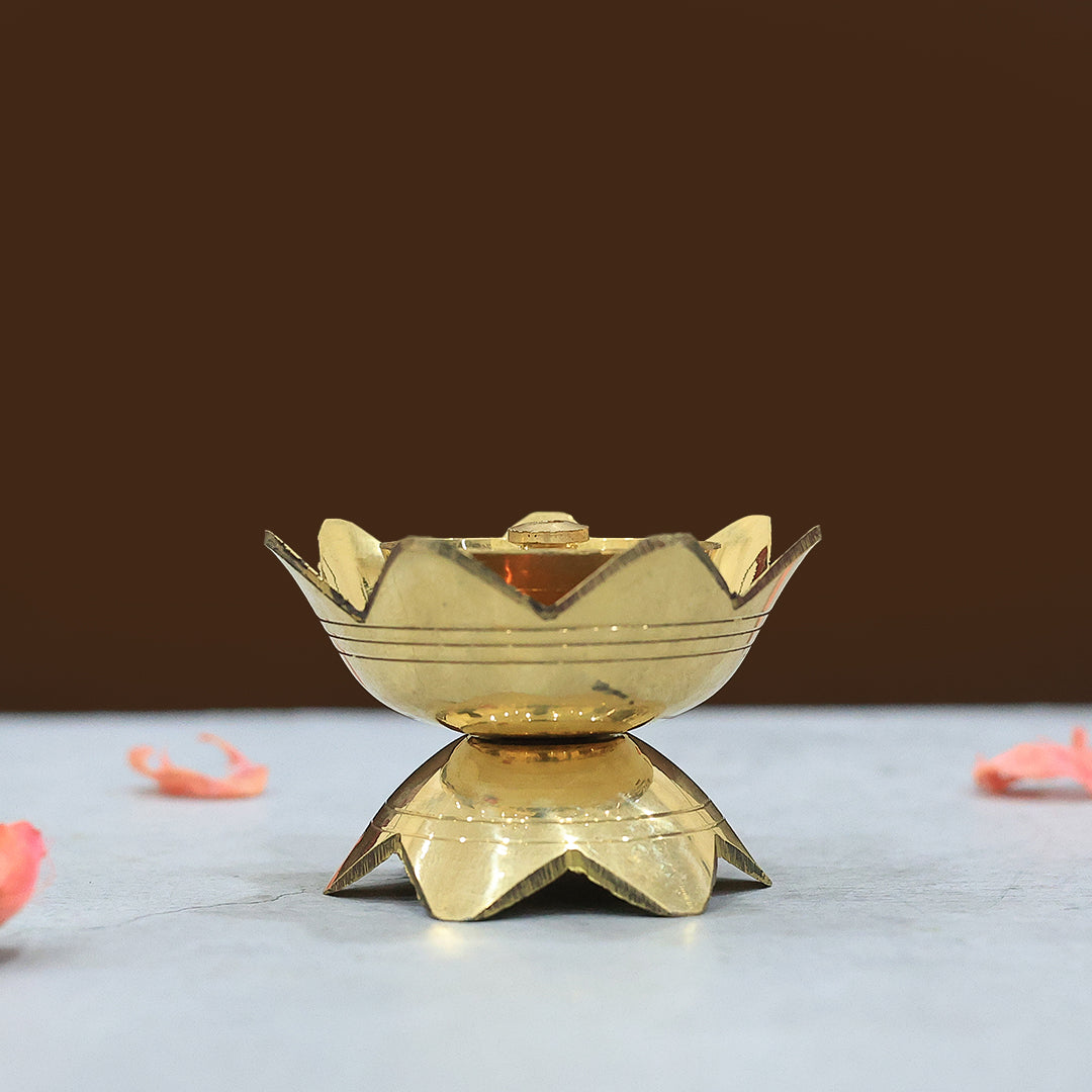 2" Brass Kamal Nanda Deepam – Sripuram Store