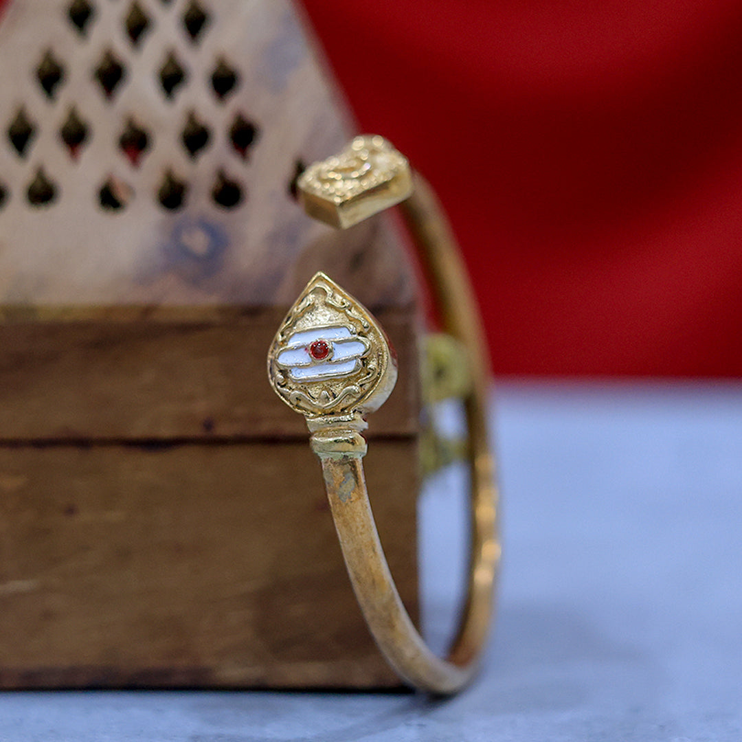 Copper Bracelet – Om & Vel Divine Protection Design(Kaapu) – Sripuram Store