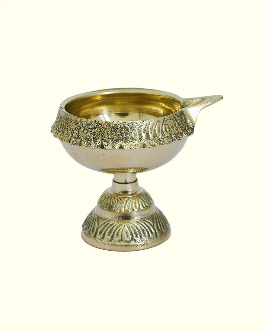 2.5" Brass Kubera Deepam with Stand – Sripuram Store