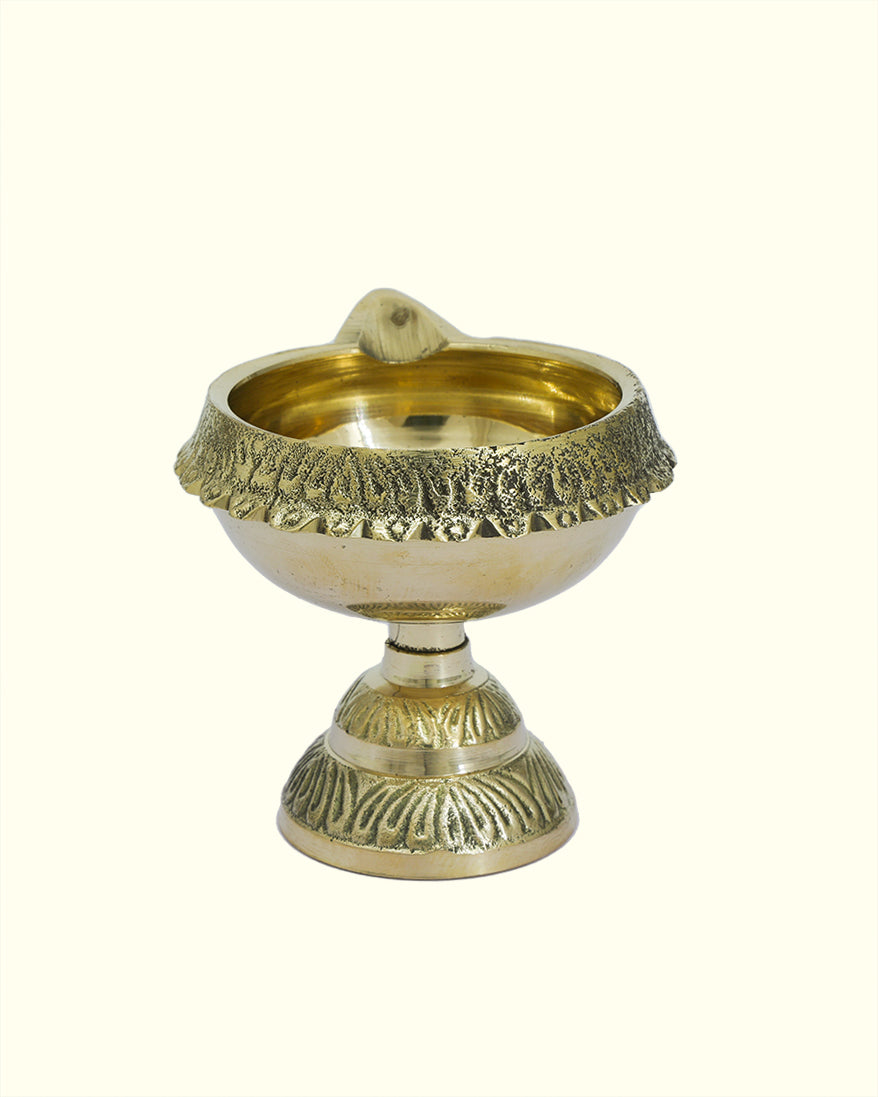 2.5" Brass Kubera Deepam with Stand – Sripuram Store
