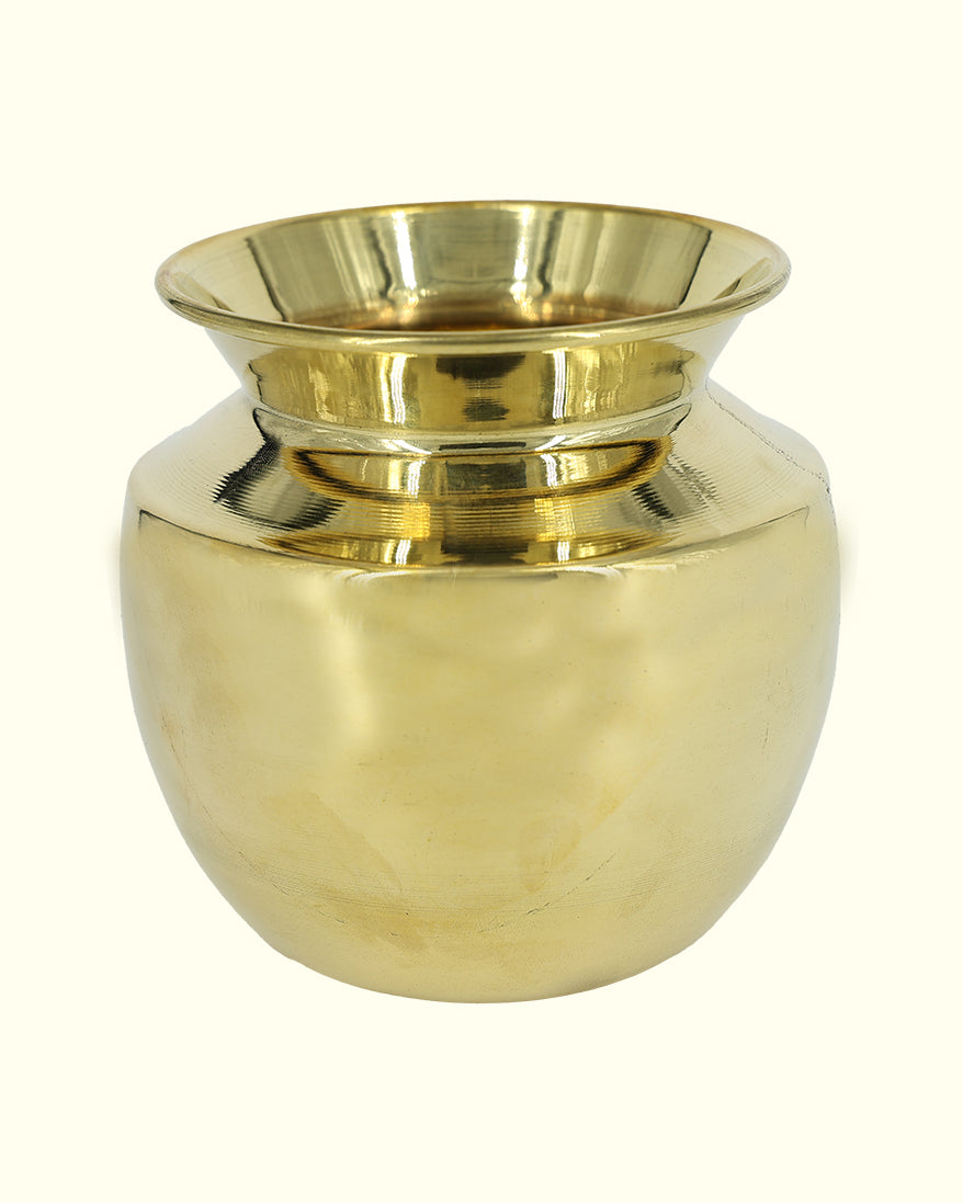 6” Golden Elegance Brass Chombu – Sripuram Store